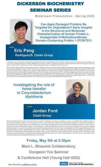 Eric Pang and Jordan Ford – Midstream Presentations | Biochemistry ...